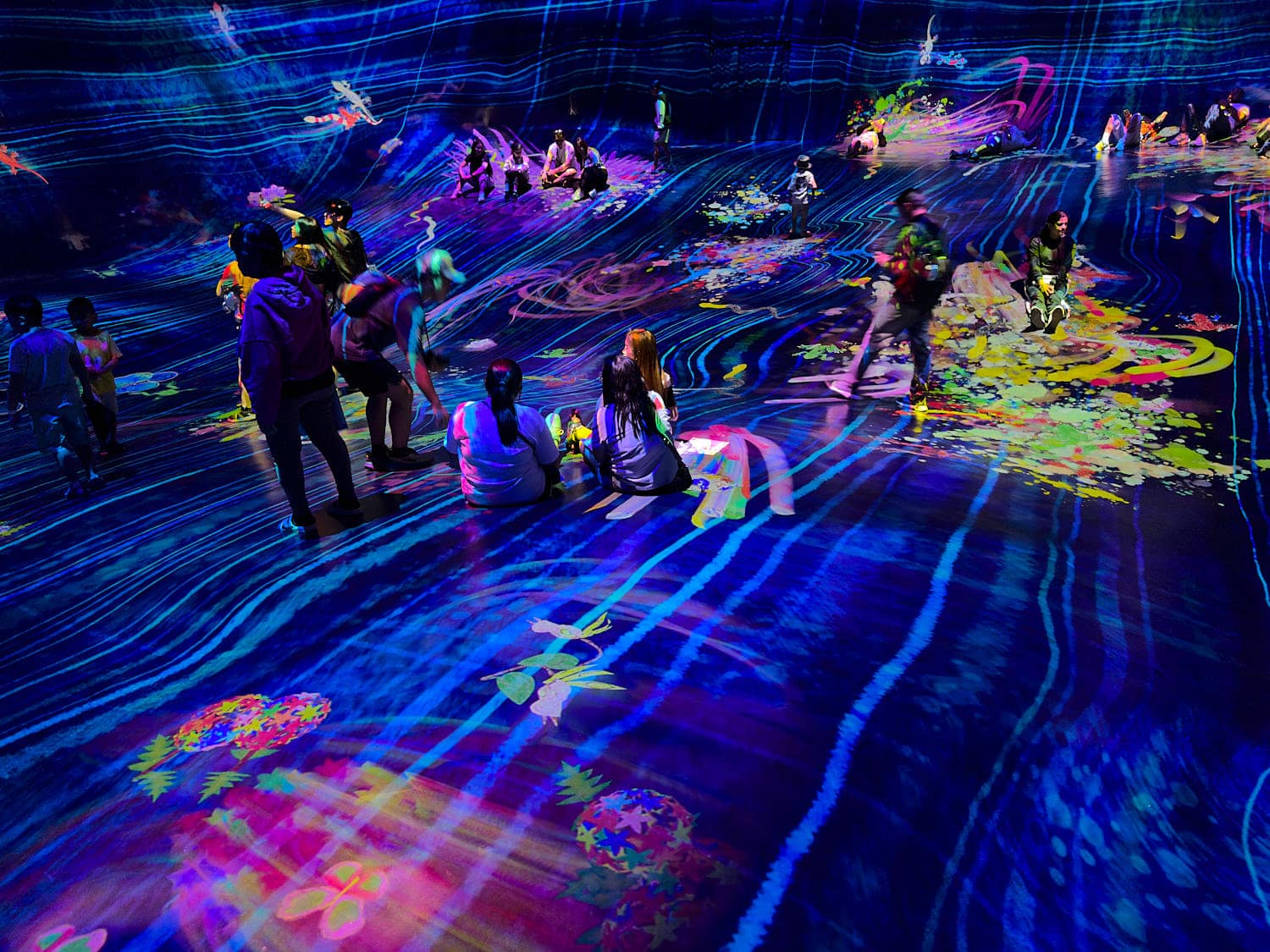 teamLab Абу Даби на пересадке — отзыв и фото